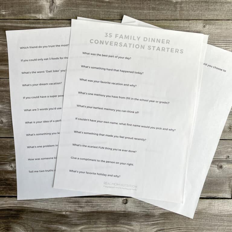 35 Family Dinner Conversation Starters To Get Kids Talking