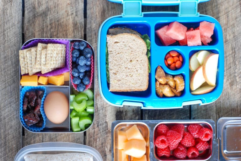 Lunch Box Portion Sizes Hack for School Lunches | Real Mom Nutrition