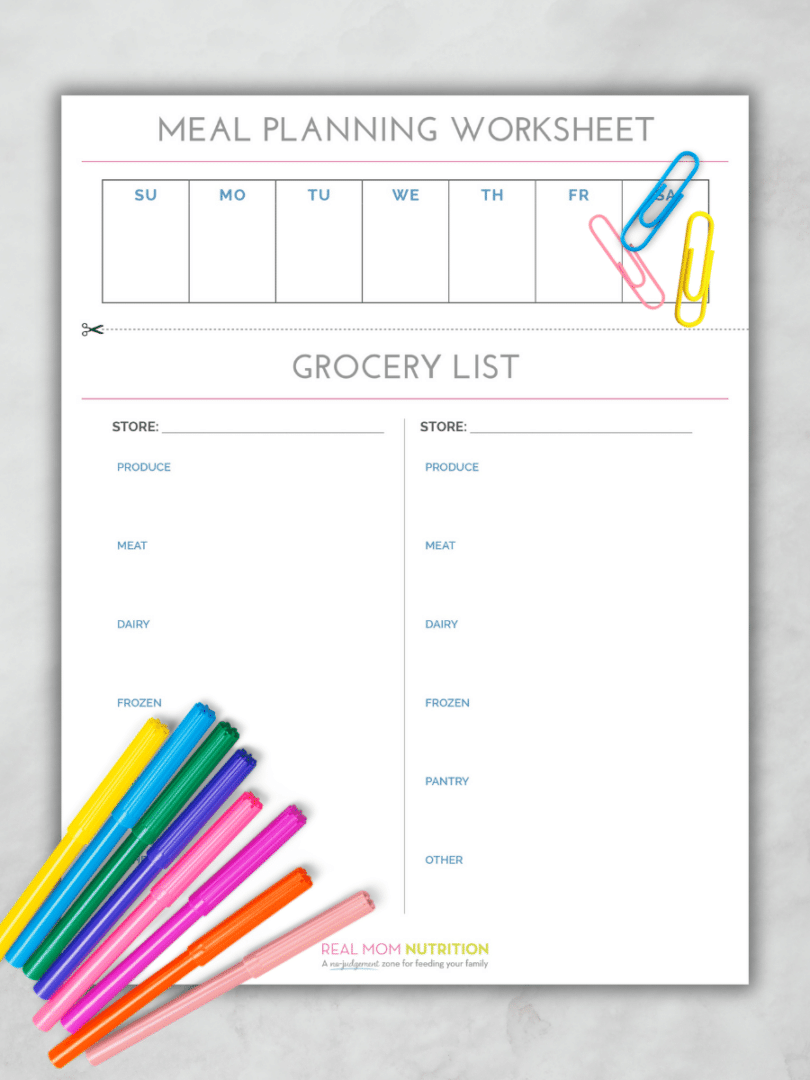 Meal Planning Worksheet to Save Time & Money (Free PDF)