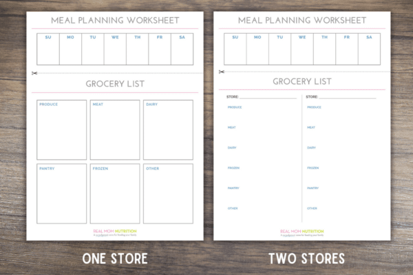 Meal Planning Worksheet to Save Time & Money (Free PDF)
