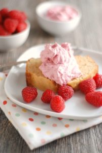 Naturally Colored Raspberry Whipped Cream