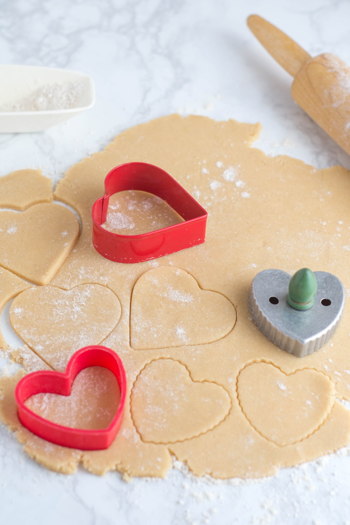 Heart Cookies Recipe for Valentine's Day (No Chill Dough)